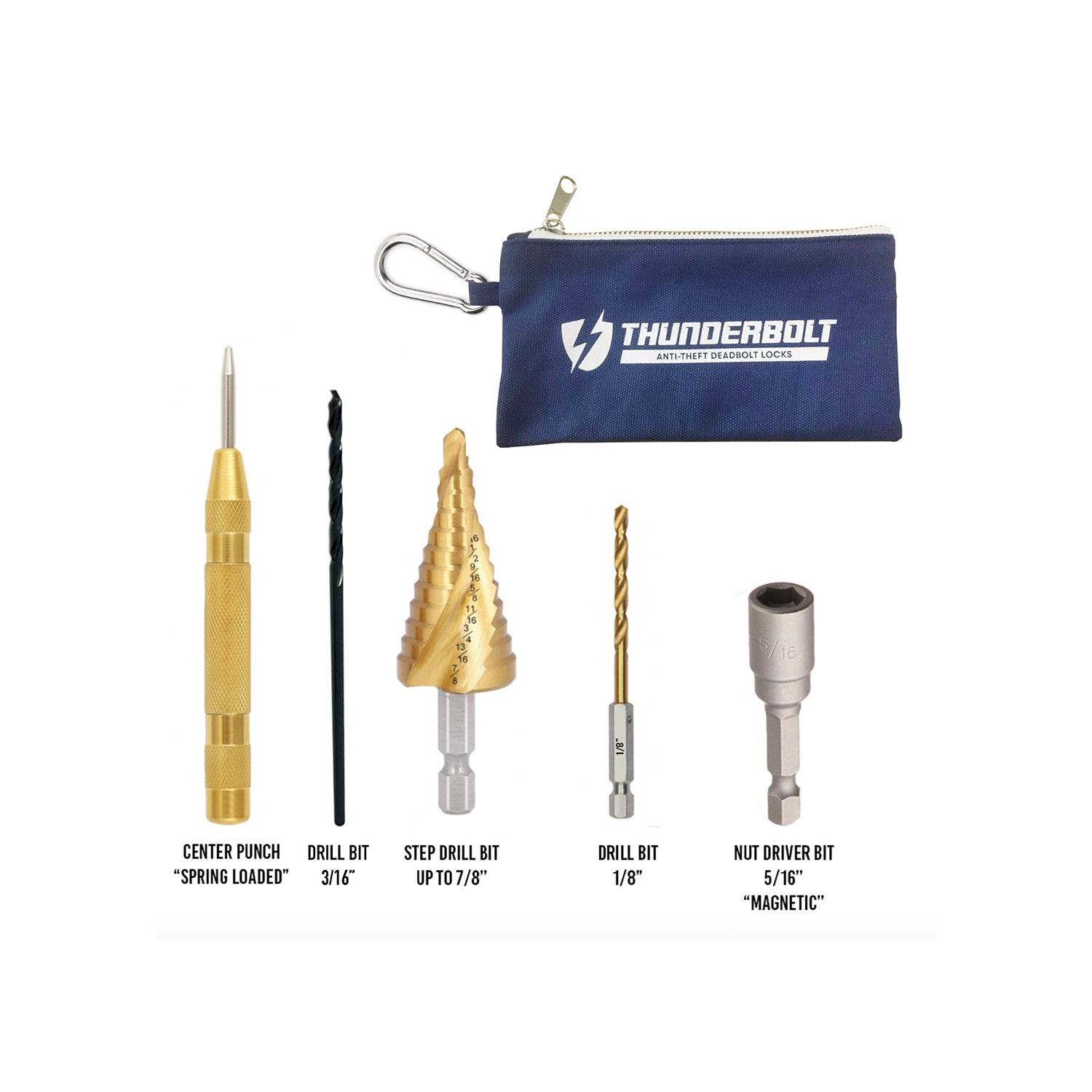 door lock drill bit set