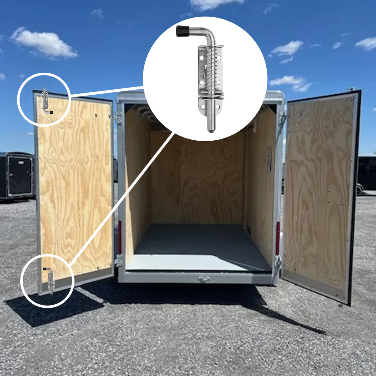 Barrel Lock - Sliding Bolt with hardware – Thunderbolt Locks