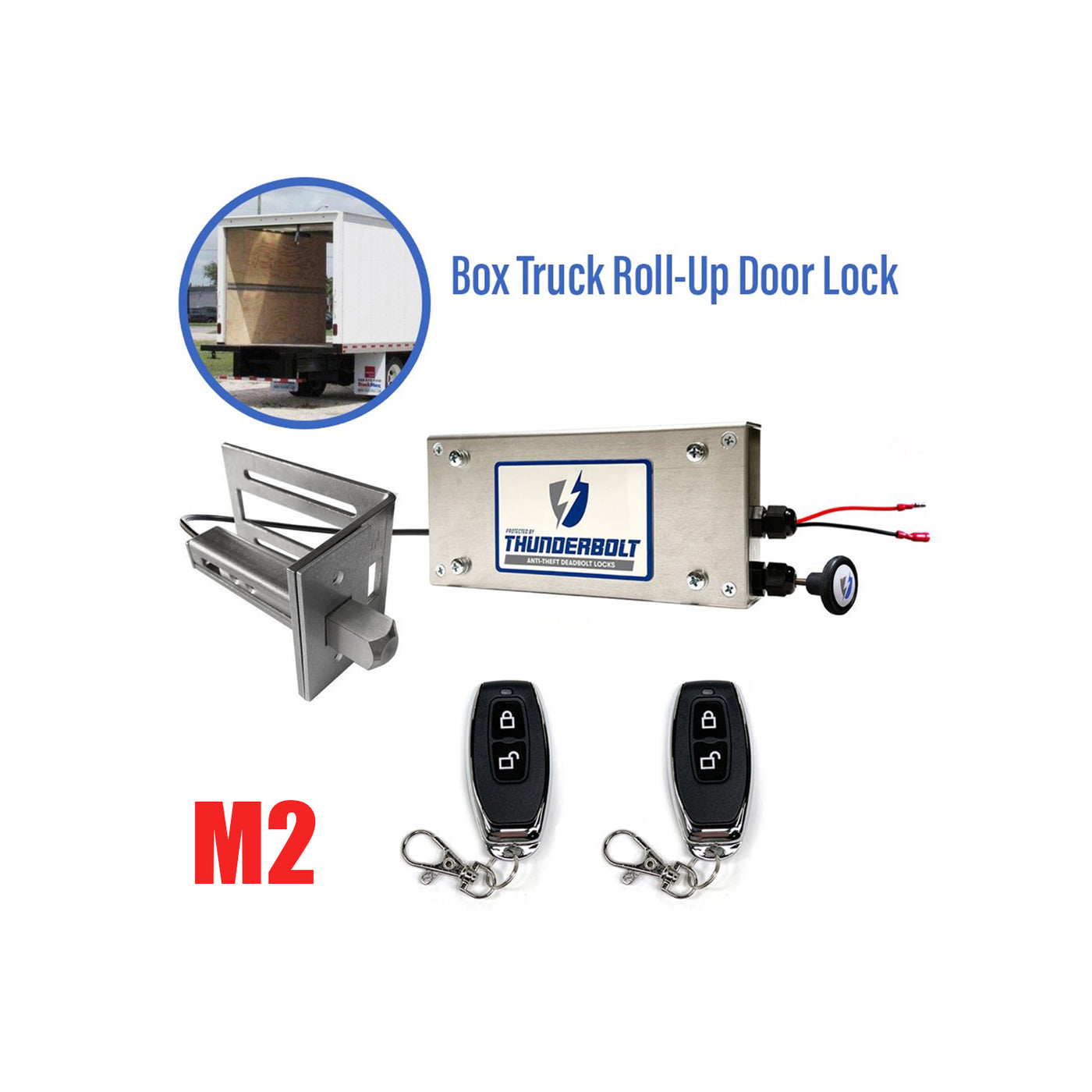 Box Truck Roll-up Door (Single) Lock Kit - M2 – Thunderbolt Locks