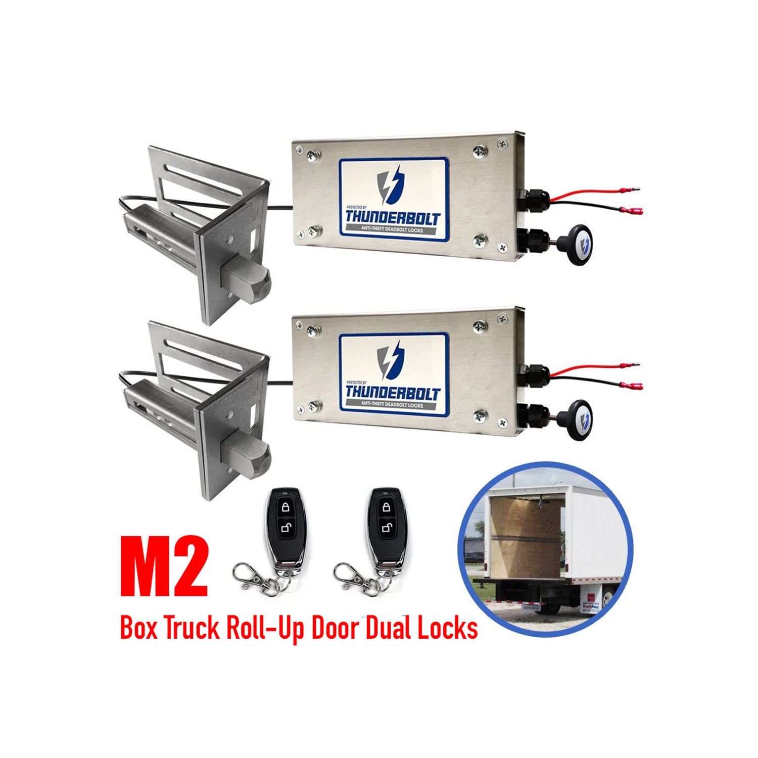 Box Truck Roll-up Door (Dual) Lock Kit - M2 – Thunderbolt Locks